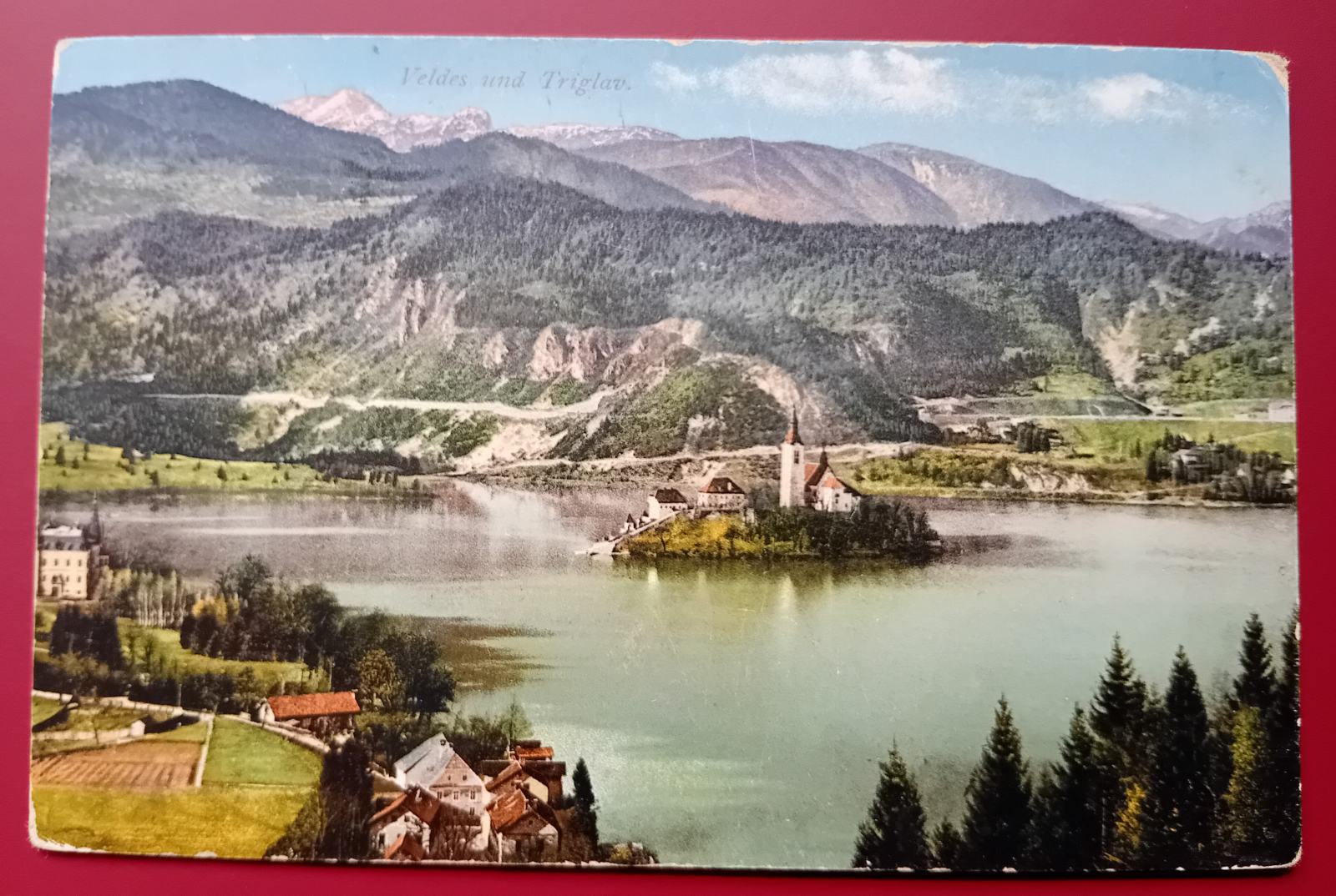 BLED IN TRIGLAV VELDES UND TRIGLAV 191O STARA RAZGLEDNICA
