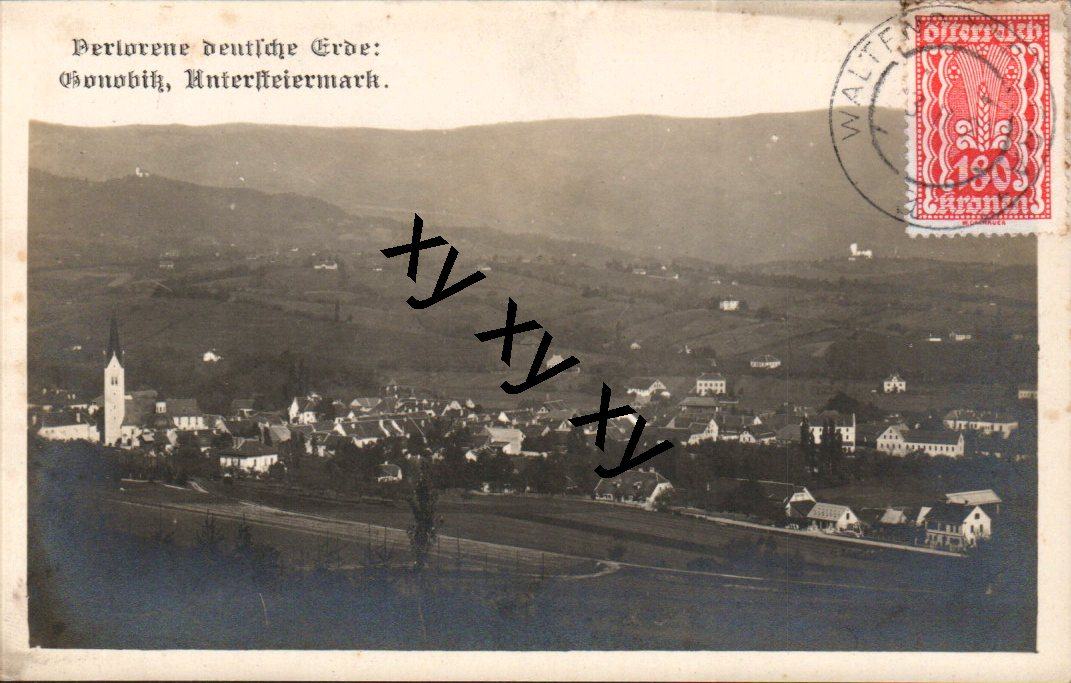 Izgubljena nemška zemlja, Slovenske Konjice, 1923, Gonobitz