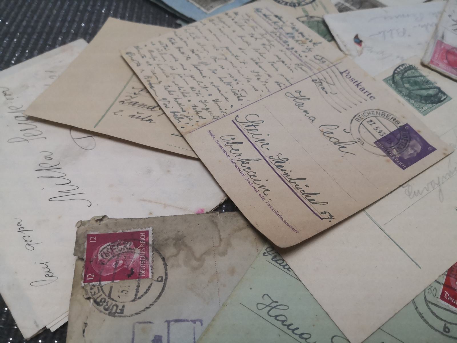 Lot stara pisma,iz 1928 leta, 1940,,,,,stare dopisnice,