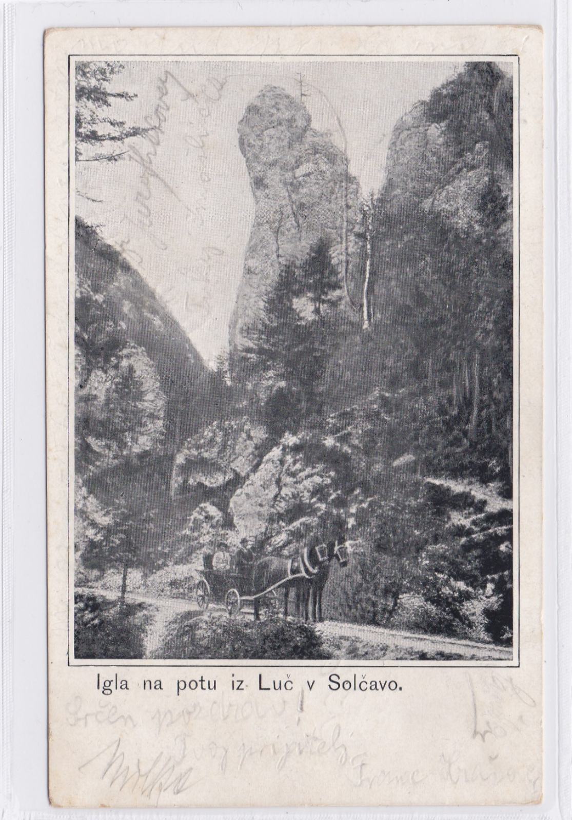 IZ LUČ PROTI SOLČAVI 1903 - Kočija, Igla