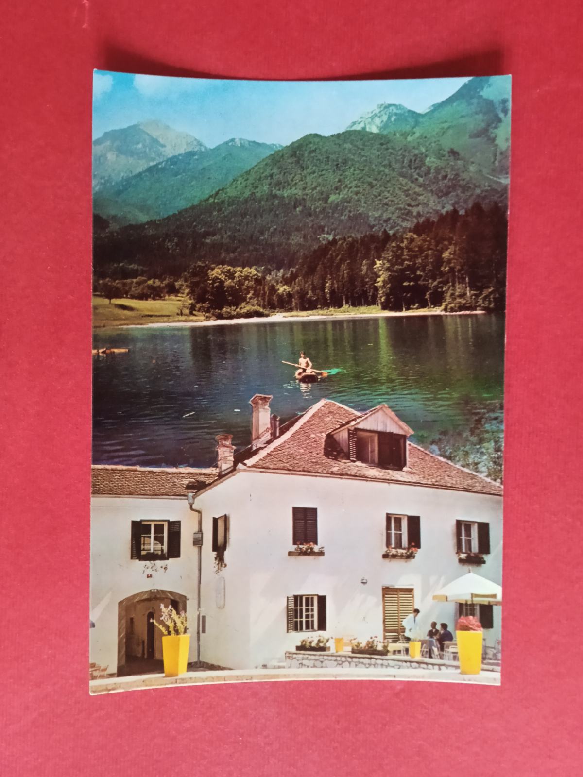 Preddvor,hotel Grad Hrib.Čoln,človek,veslanje