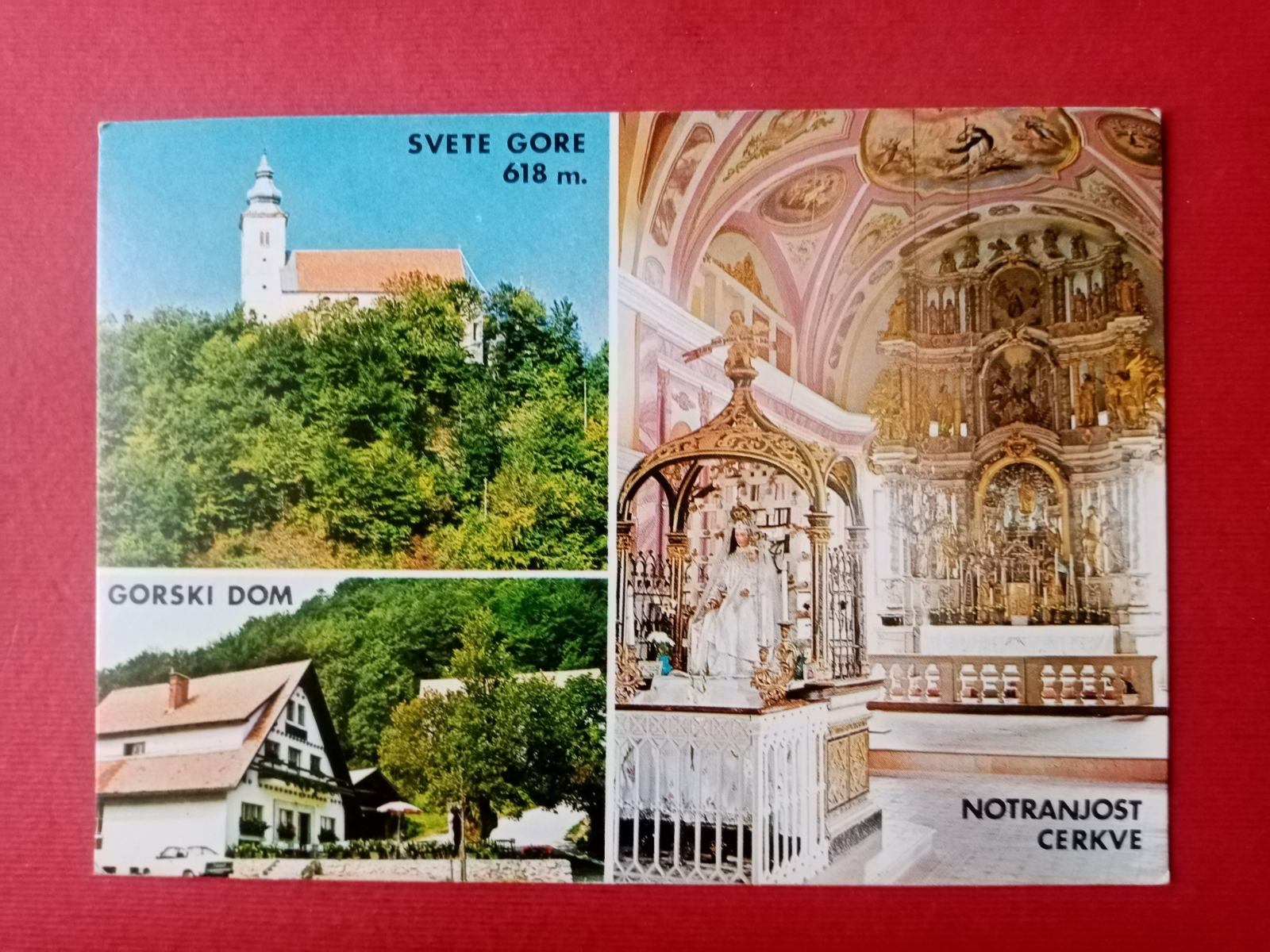 Svete Gore.Gorski dom.Notranjost cerkve