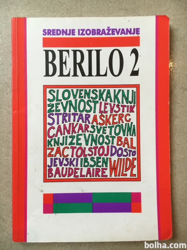 BERILO 2, Peter Kolšek, Janko Kos, Adrijan Lah, S. Šimec slovenščina