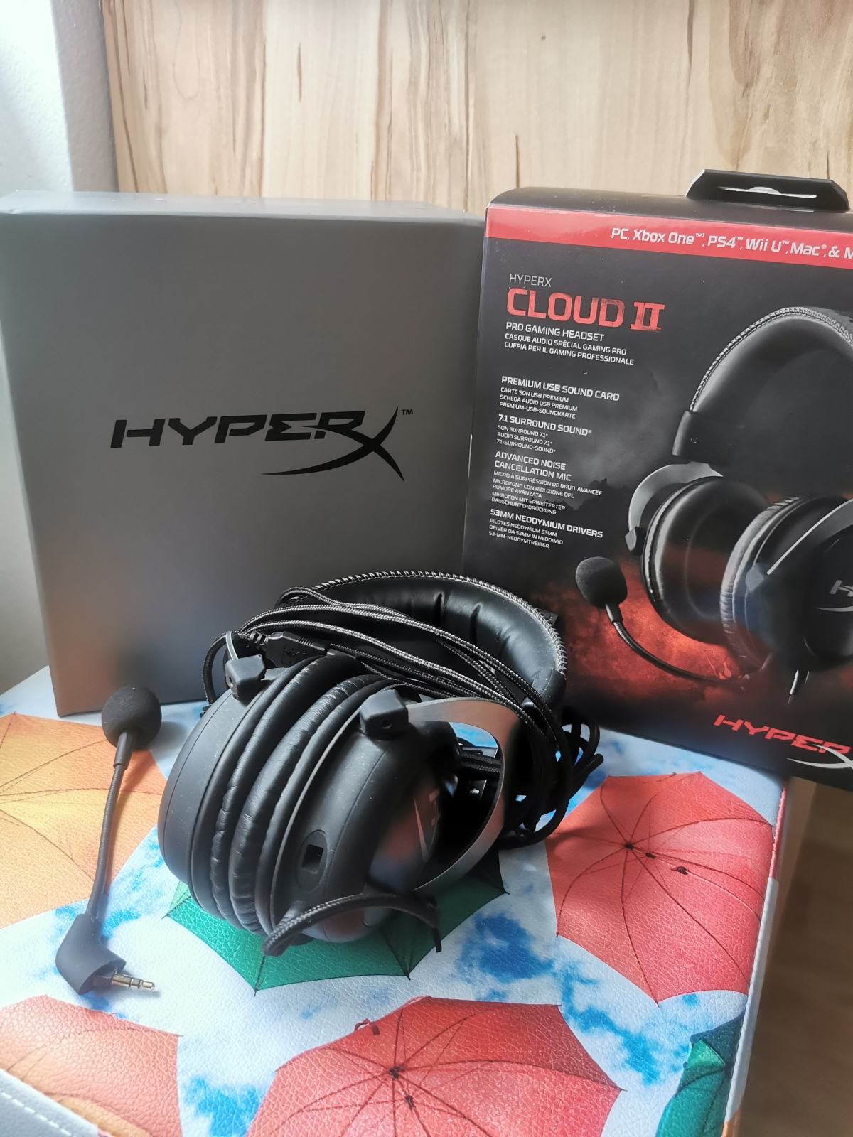 HyperX CLOUD II Gun Metal Titan PRO GAMING SLUŠALKE