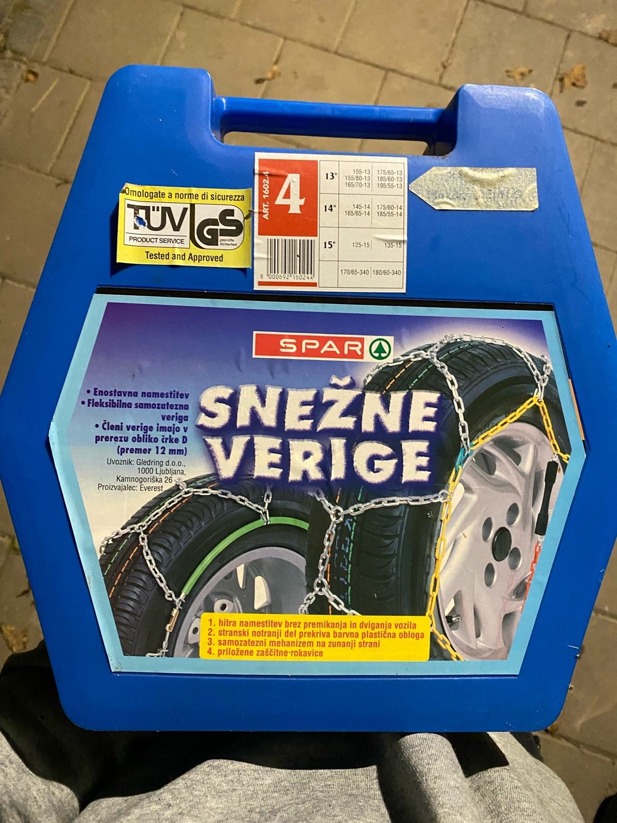 Snežne verige ne-rabljene 2kos