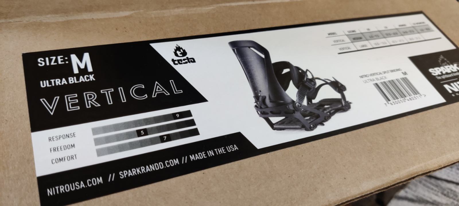 Vezi za snowboard: Nitro Vertical Split Binding, M