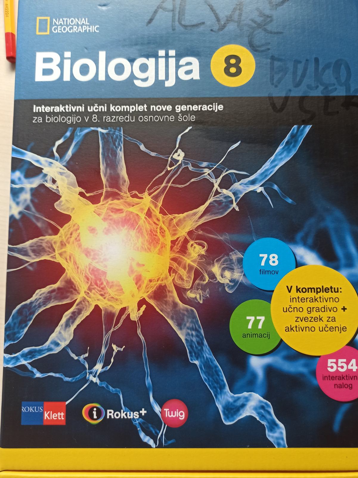 Biologija 8, delovni zvezek, interaktivni komplet, popolnoma nov