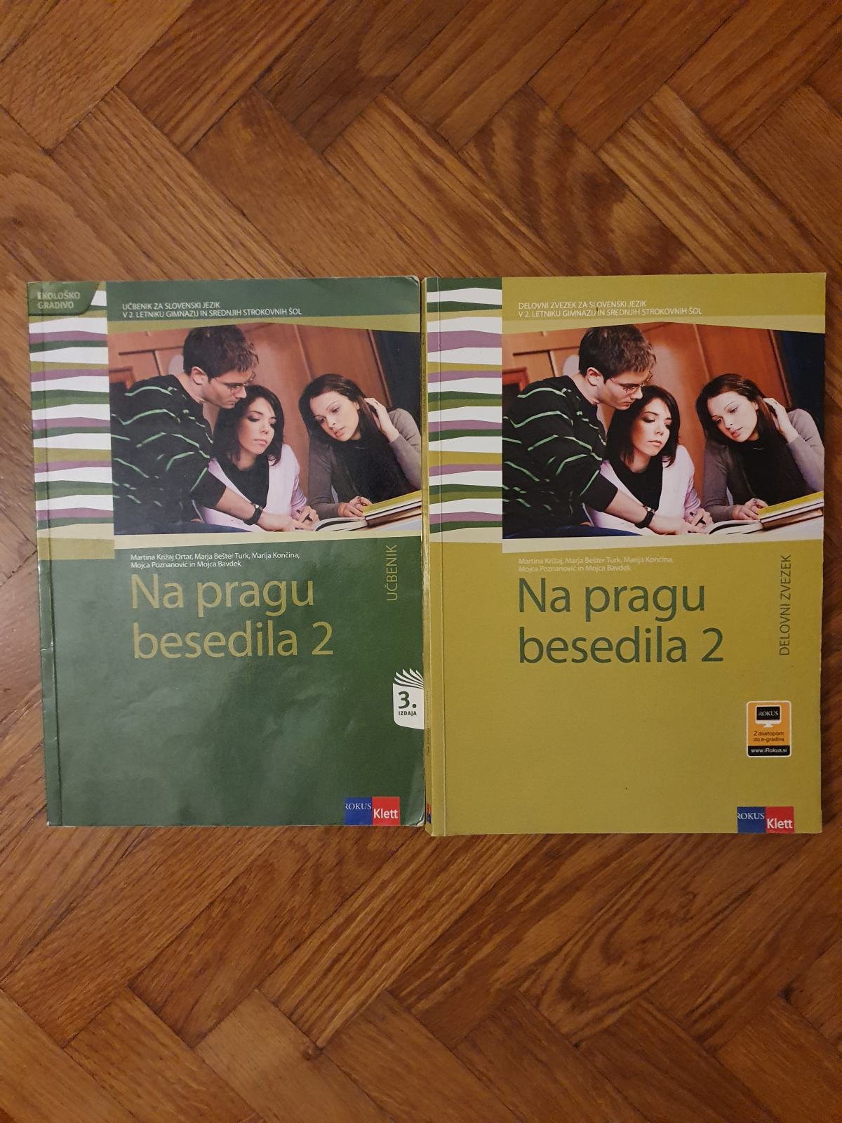 NA PRAGU BESEDILA 2, DELOVNI ZVEZEK IN UČBENIK – 10eur