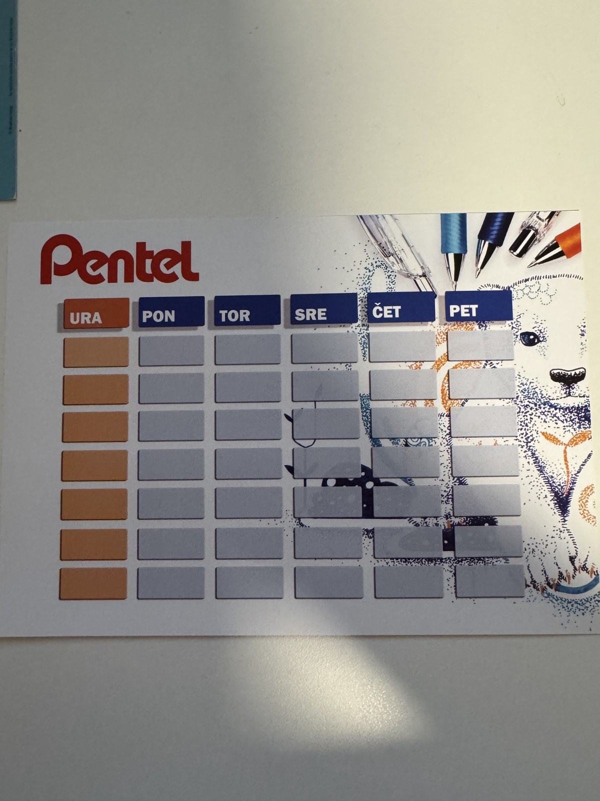 Šolski urniki Pentel