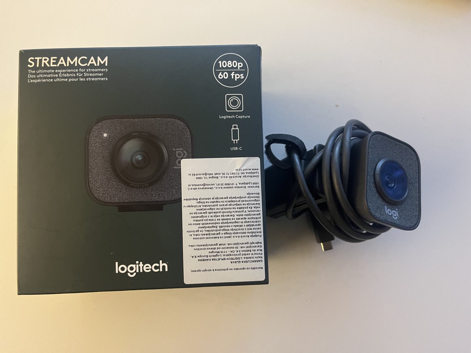 Logitech Streamcam (1080p 60fps)