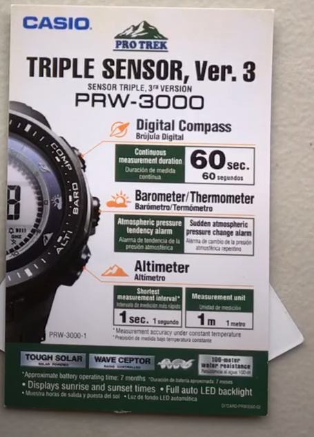 Casio ProTrek PRW-3000