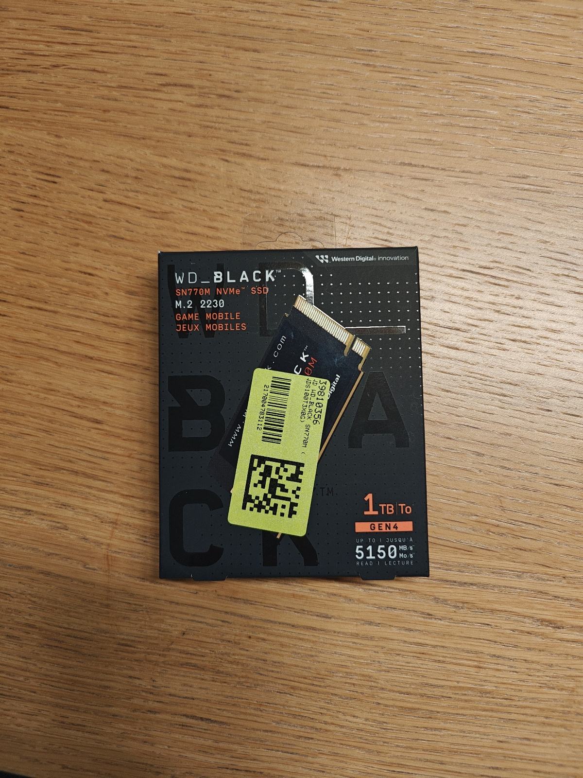 Disk WD WD_BLACK SN770M SSD disk, M.2 2230