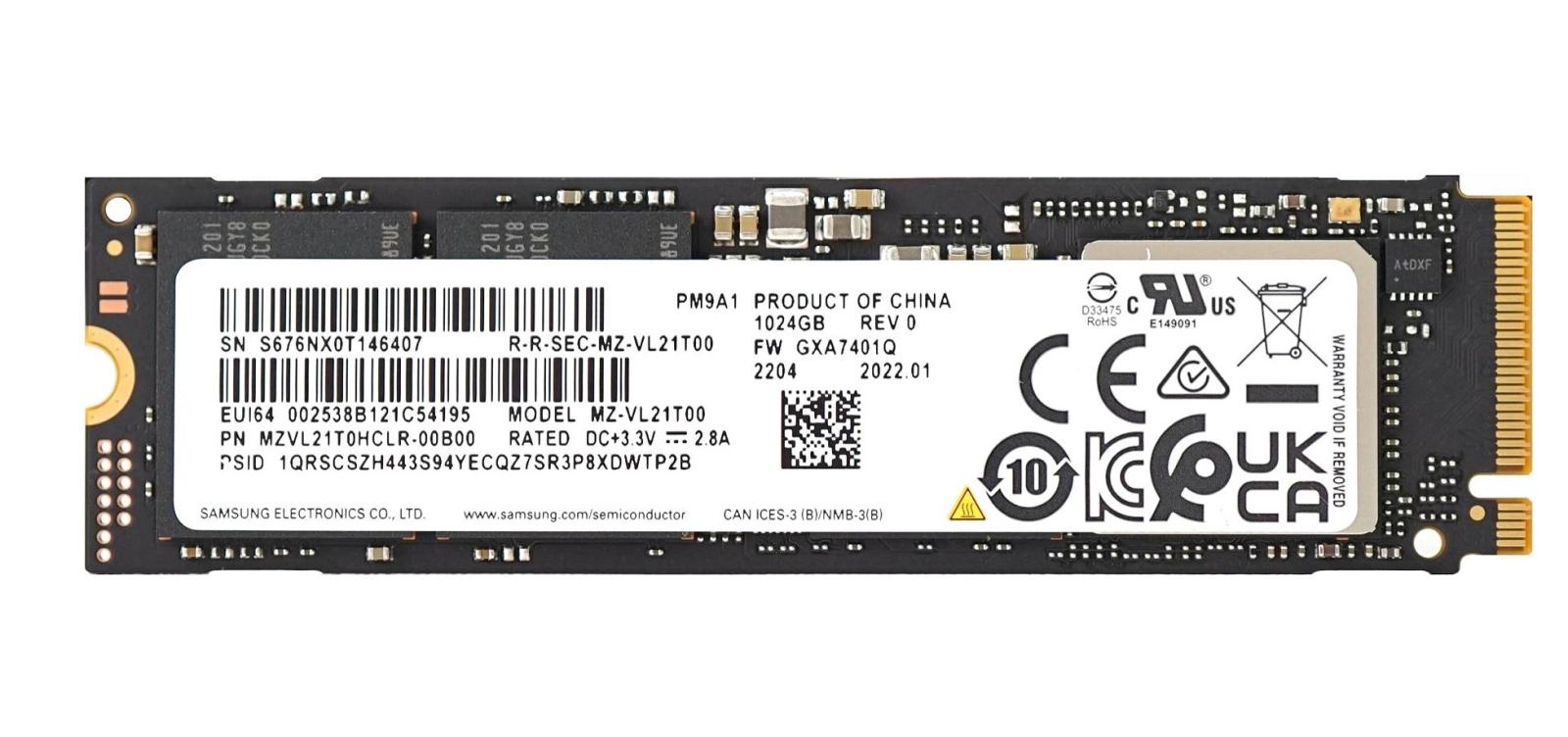 SAMSUNG PM9A1 1TB NVMe Gen4