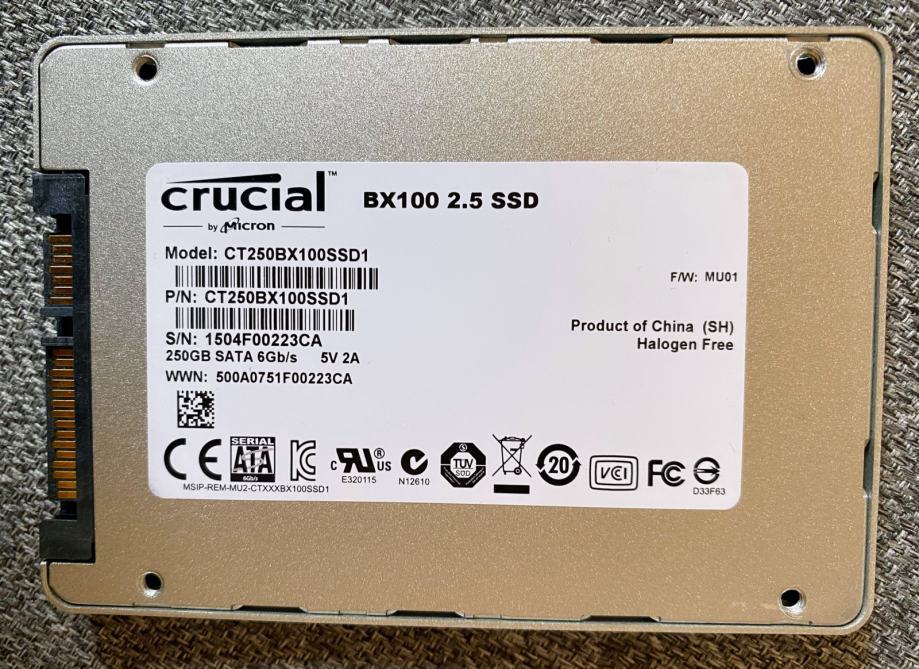 SATA III SSD disk, 250GB