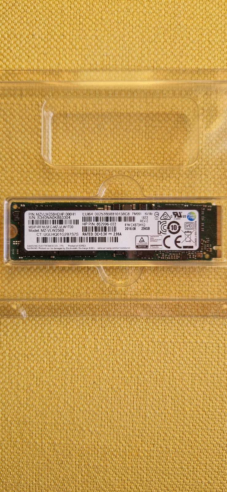 SSD 256 Gb - NVMe - Samsung