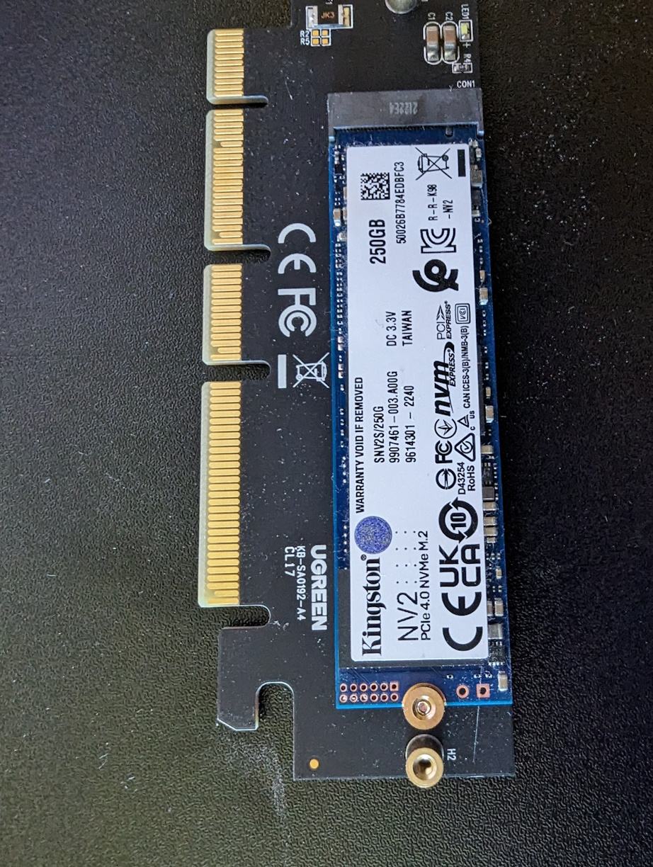 SSD disk KINGSTON NV2 250Mb M.2 PCIe 4.0 NVMe