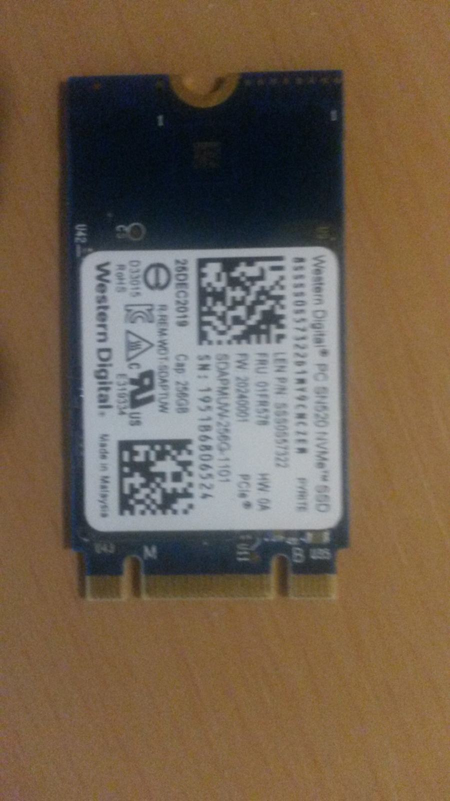 WESTERN DIGITAL PC SN520 NVME SSD 256GB