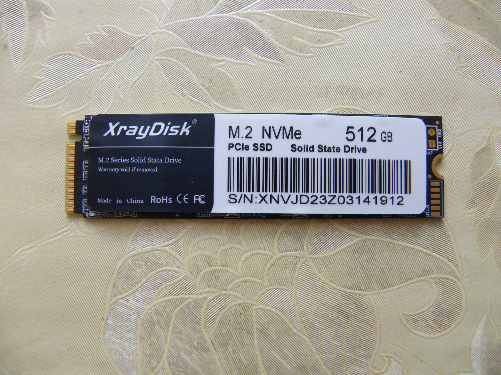 XrayDisk Gen3x4 M.2 2280 NVME SSD 512 GB