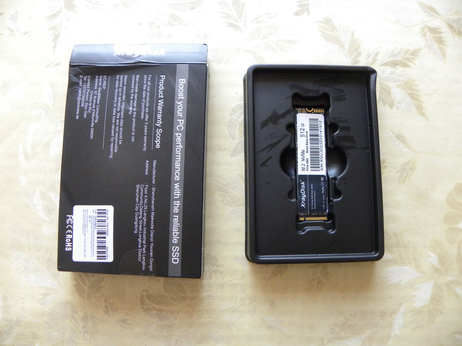 XrayDisk Gen3x4 M.2 2280 NVME SSD 512 GB