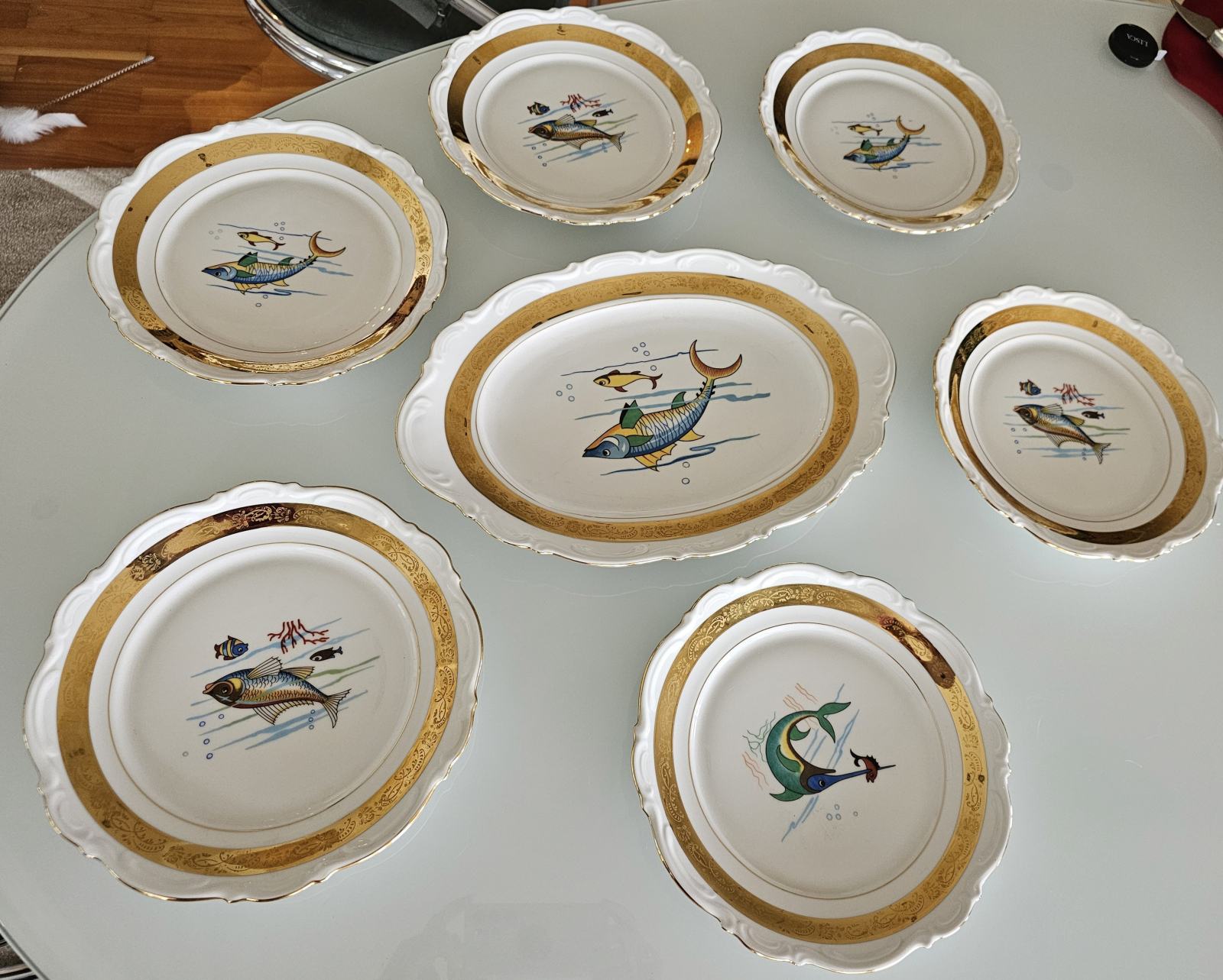 KOMPLET PORCELAN - ZA RIBE