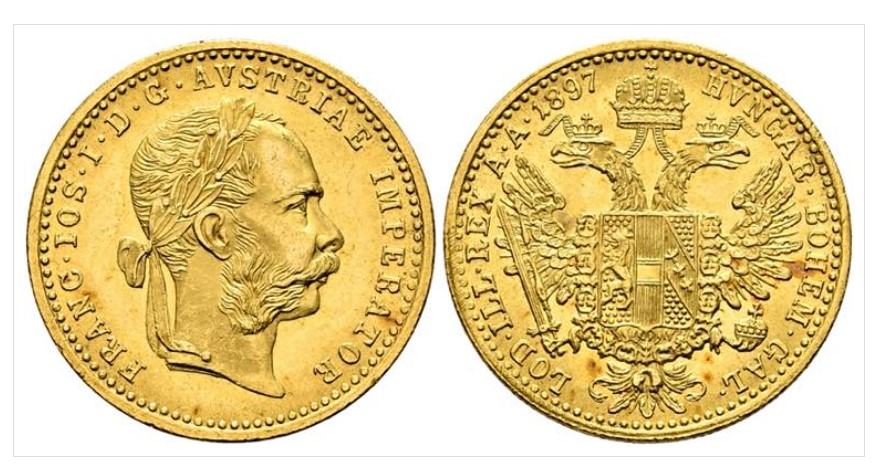 Zlat Dukat Franca Jožefa, enkratni, 1897 kupim