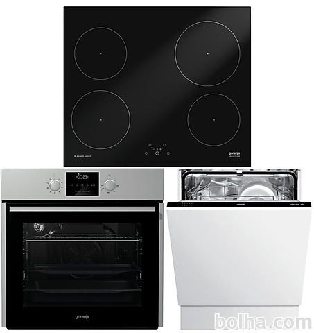 GORENJE BO635E20X in IT614SC in GV61010 vgradna pečica in...