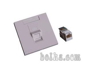 Euro omrežna UTP/FTP podometna vtičnica 1x RJ45 - LAN 10/1000Mb