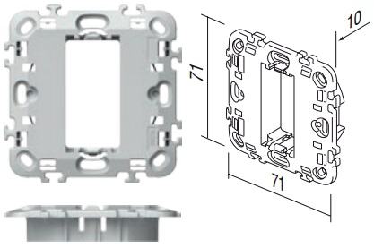 TEM ČATEŽ modul nosilec brez vijakov 1/2M - NM11