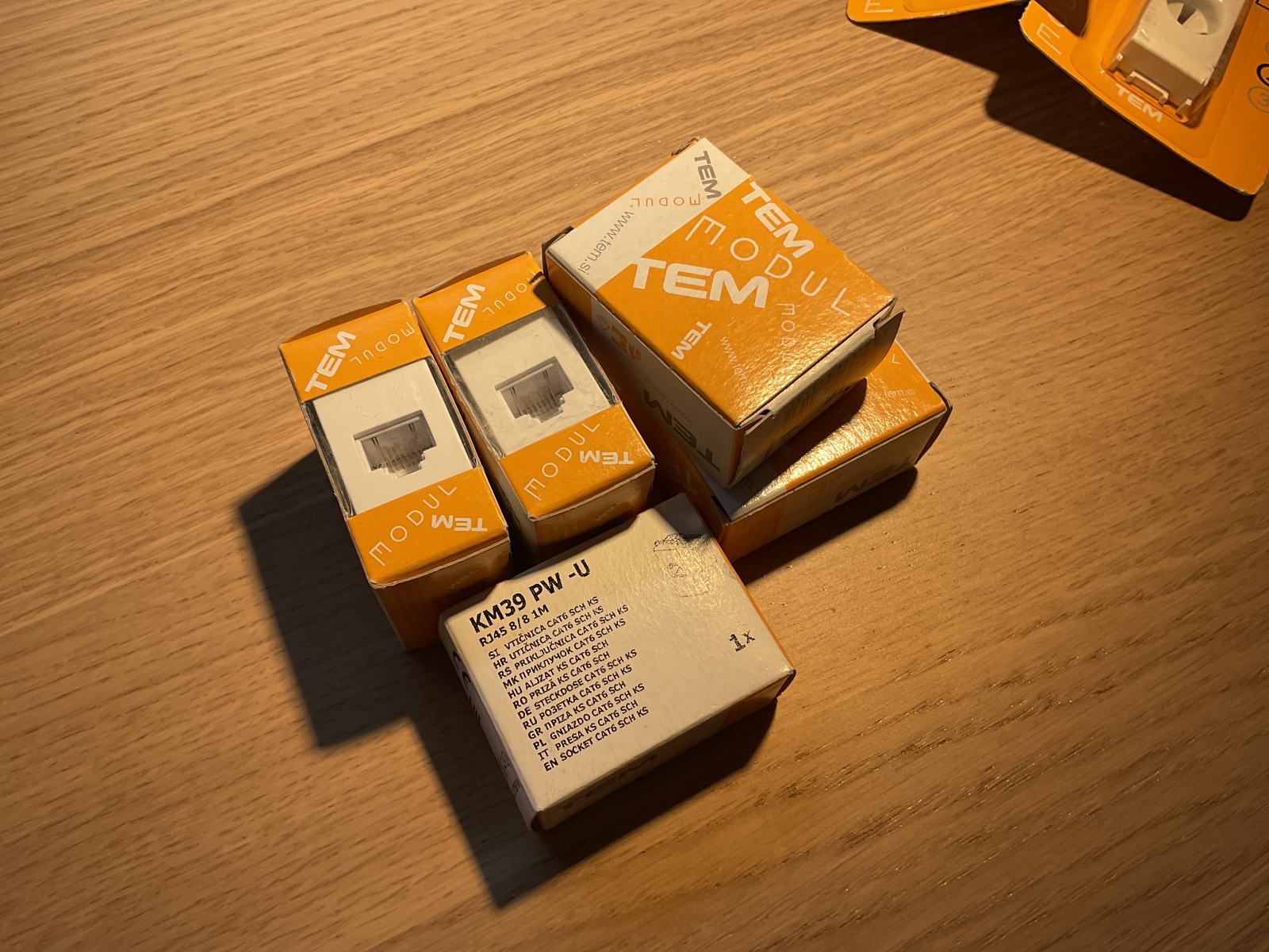 TEM modul RJ45 Cat6 vtičnica LAN