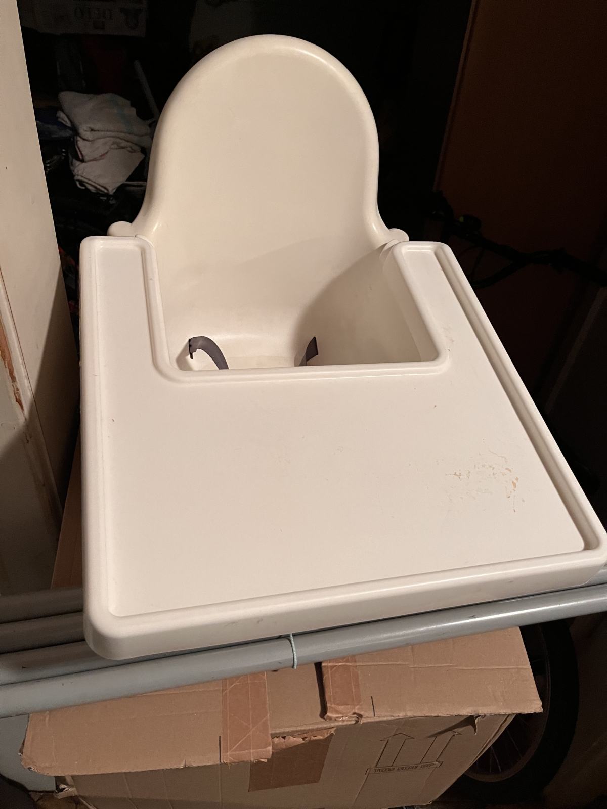 Stolček s pladnjem ikea - bel