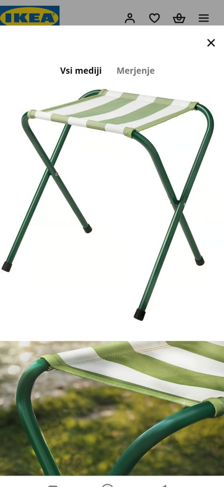 Zložljiv stol Strandon Ikea 12 eur/2 kom