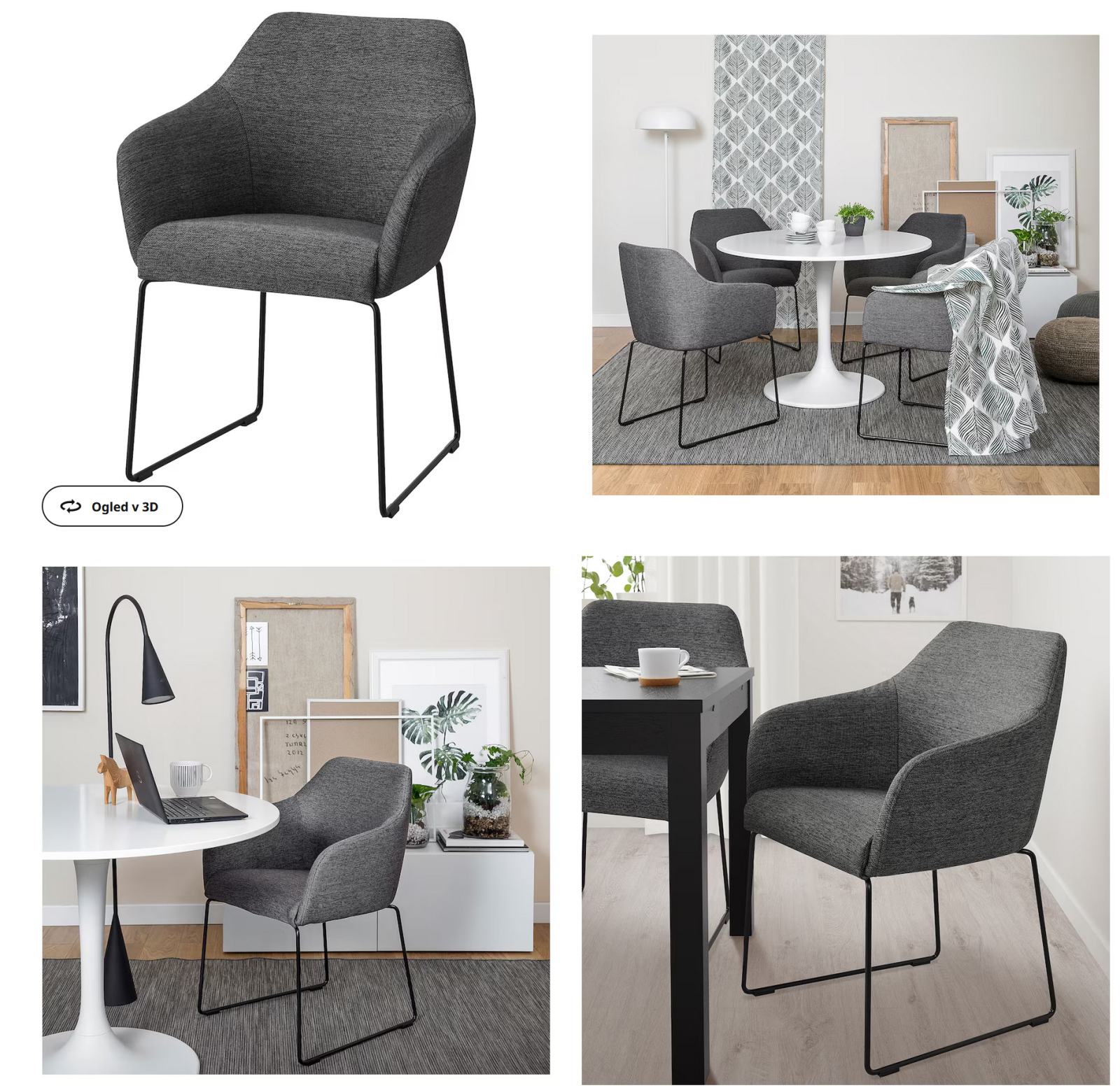IKEA TOSSBERG jedilniški stol (2x) -70%