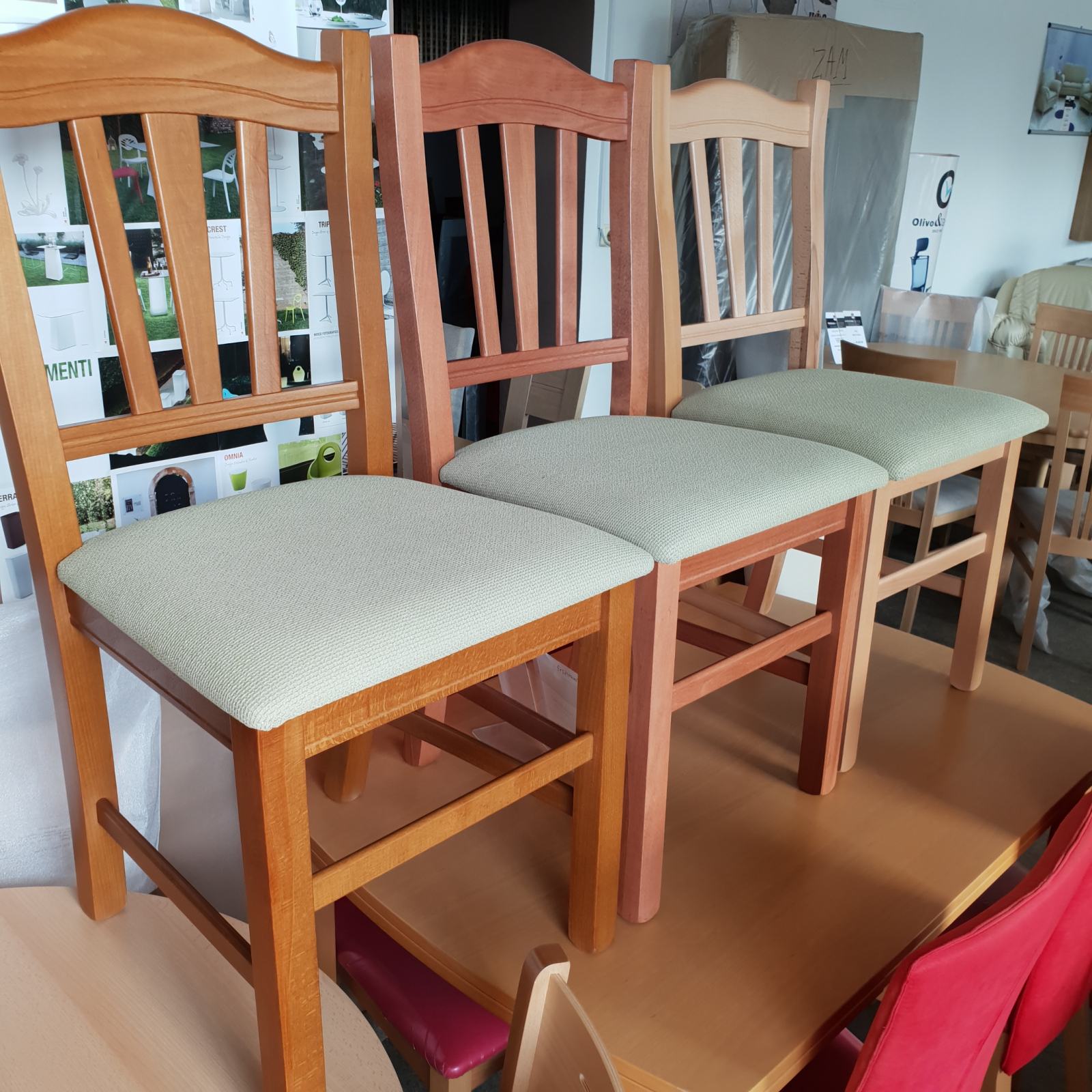 STOL BUKEV MASIVA BARVA LUŽEN HRAST , BUKEV,ČEŠNJA