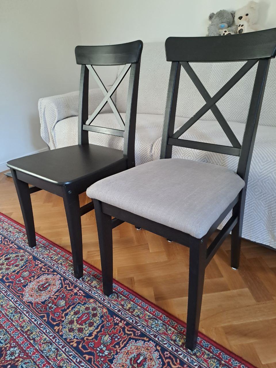 Stol Ikea Ingolf v črni barvi