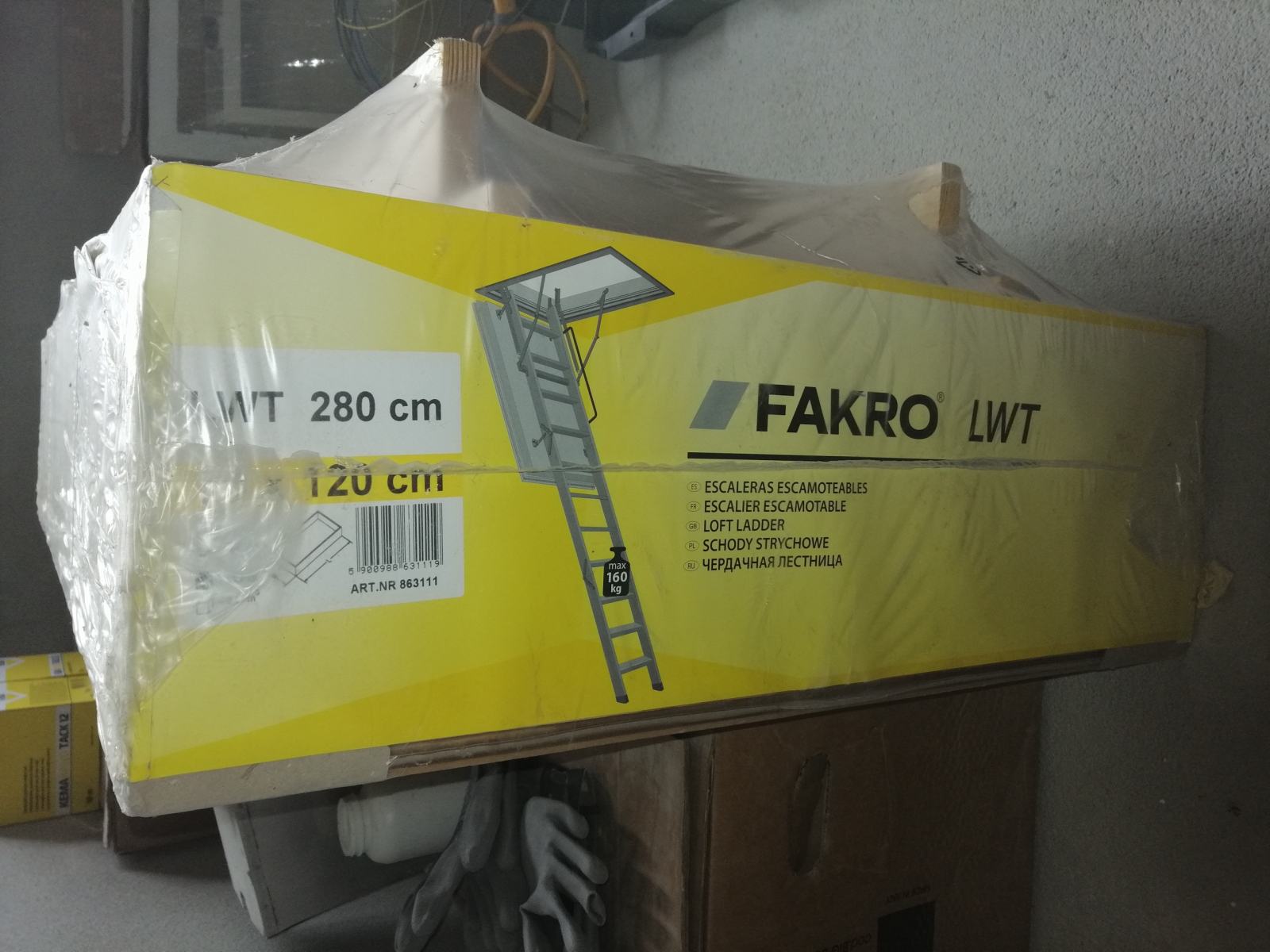 Podstrešne stopnice FAKRO LWT 280 70x120