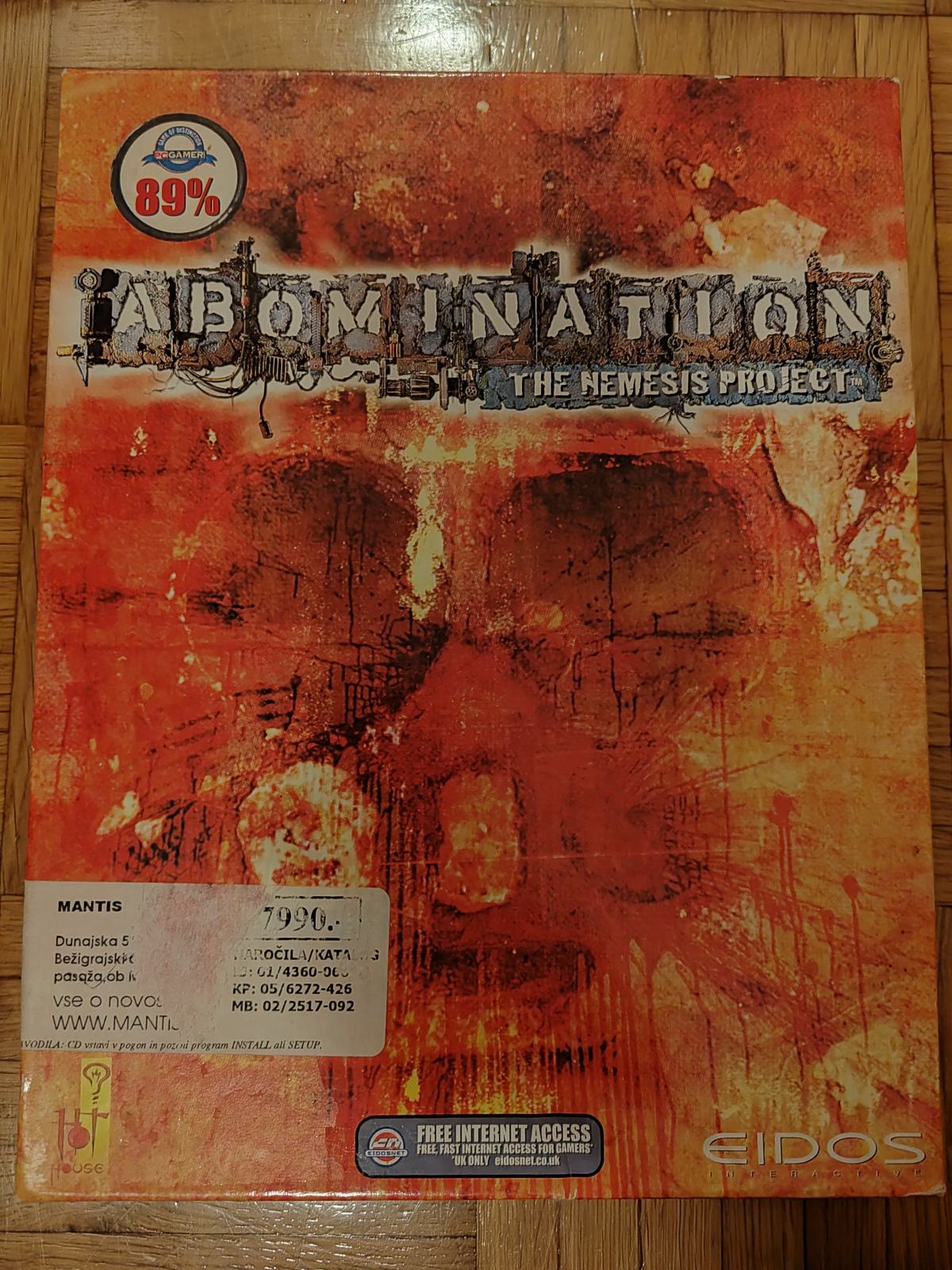 Vintage igra za PC Abomination The Nemesis Project Big Box