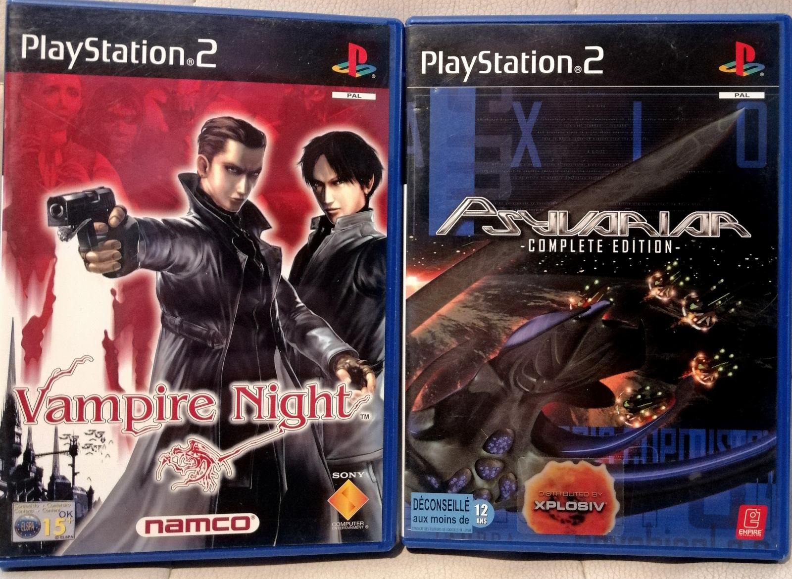 2x PS2 redkejši igri: VAMPIRE NIGHT, PSYVARIAR Complete Edition