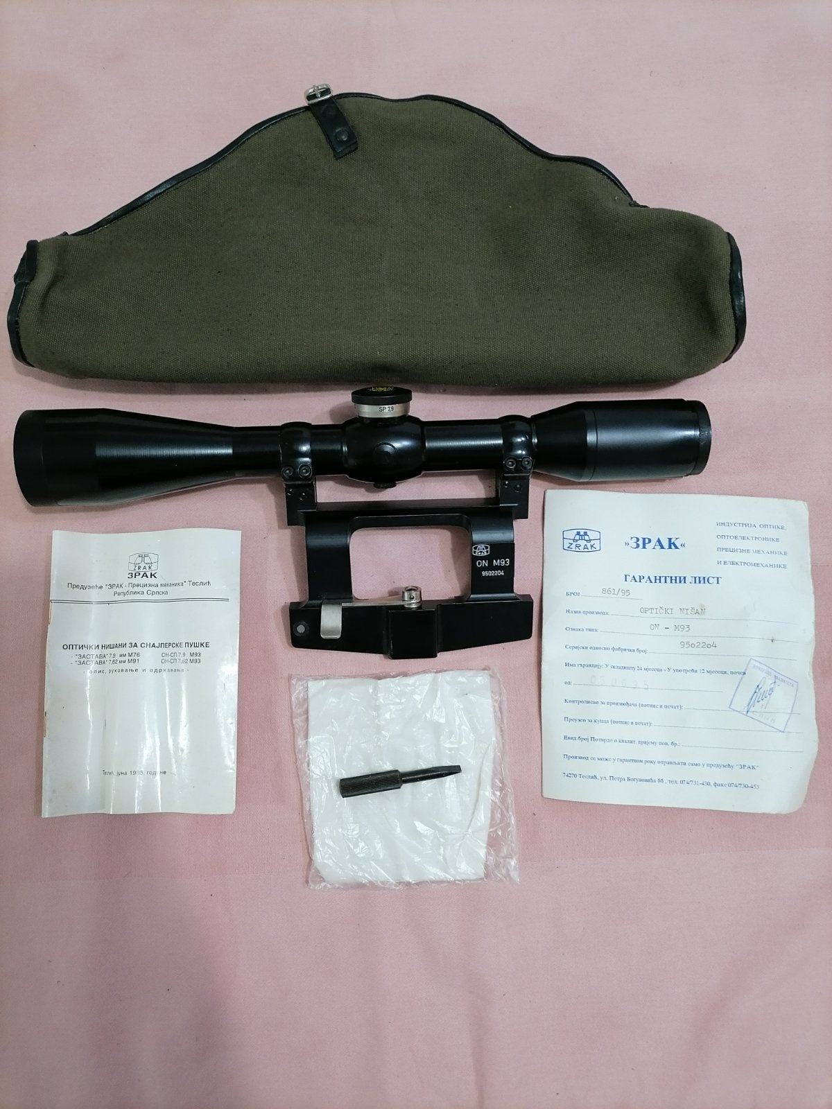 Optika ZRAK M93- 6x42- NOVO