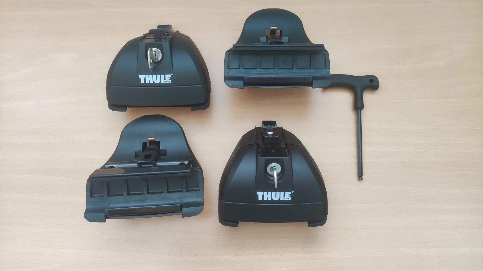 Osnovne noge THULE 753 + Thule kit 4002 (audi Q5 in Q7)