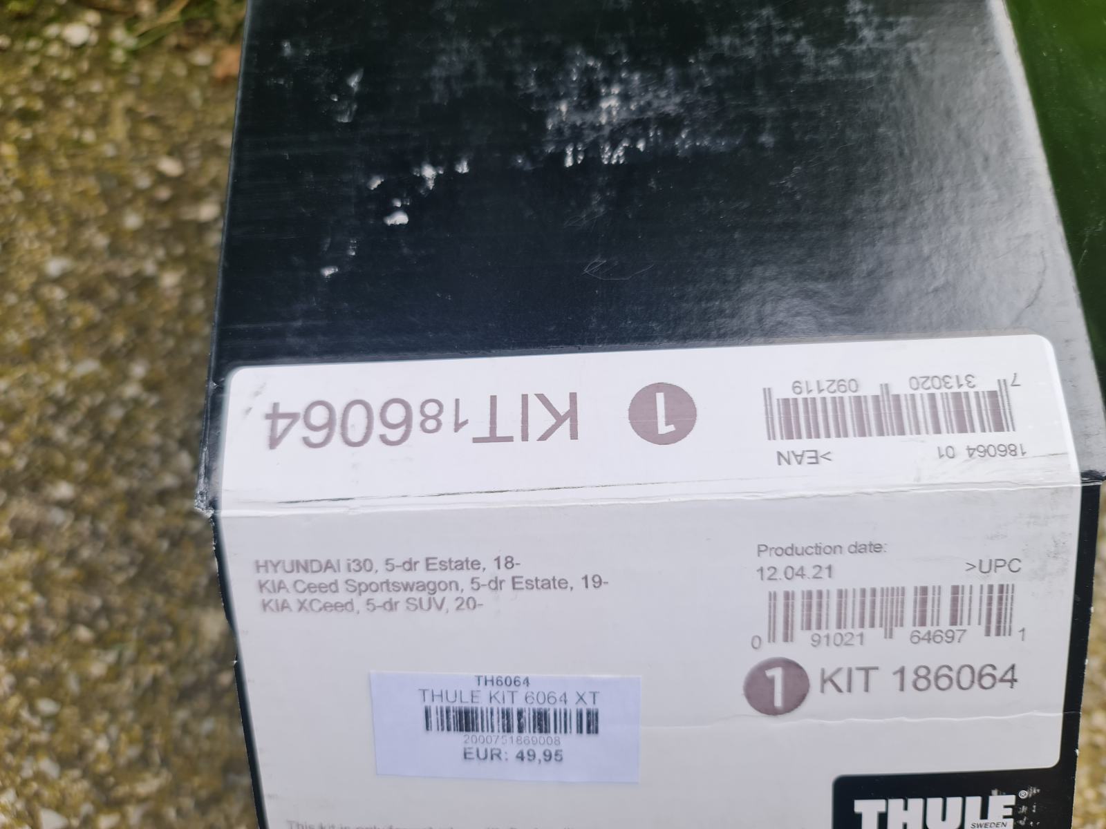 thule 710600 + KIT 186064 evo flush rail za KIA ceed,Xceed,Hyundai i30