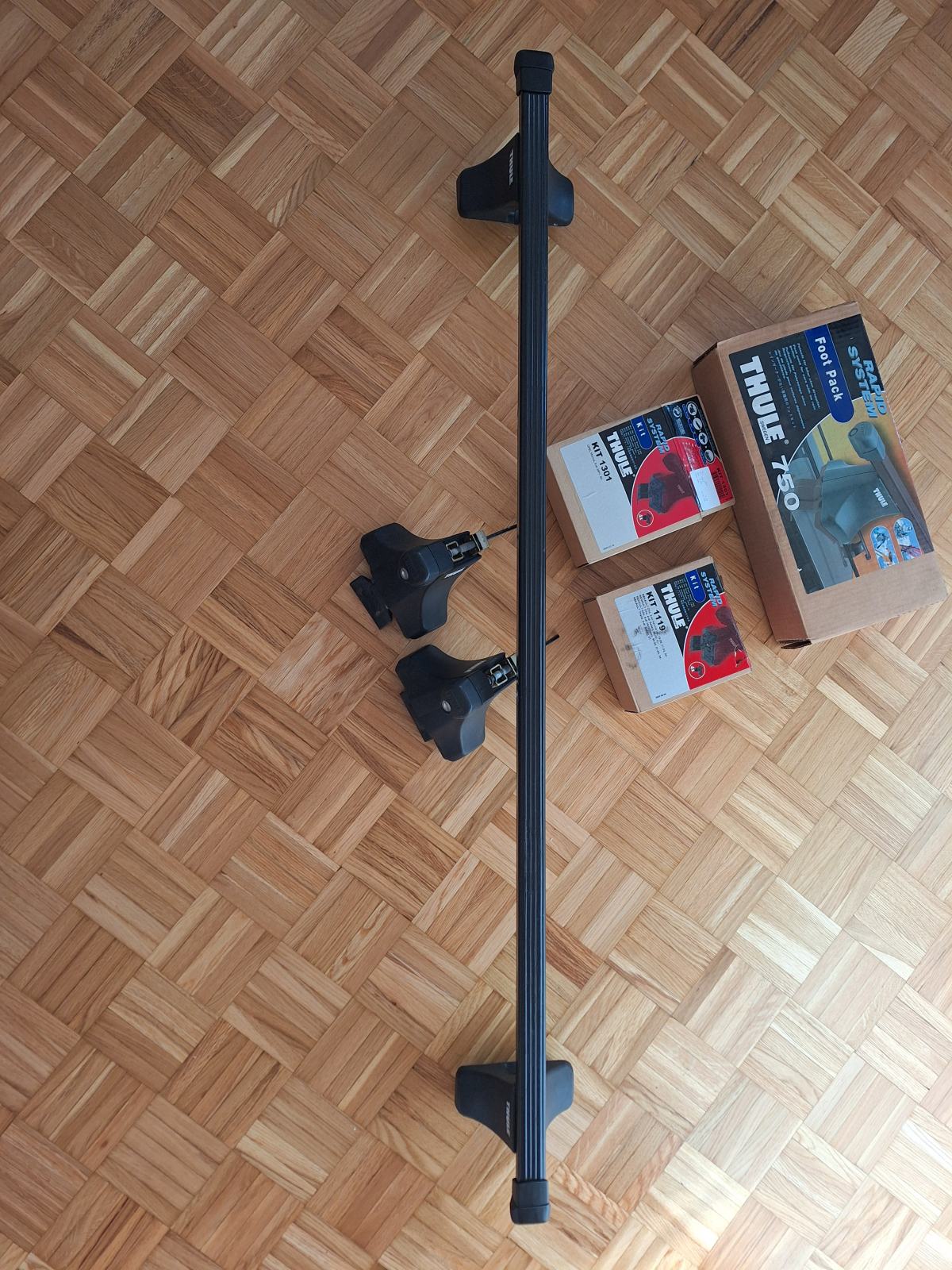 THULE 750 + THULE SQAREBAR + KIT 1119 + KIT 1301