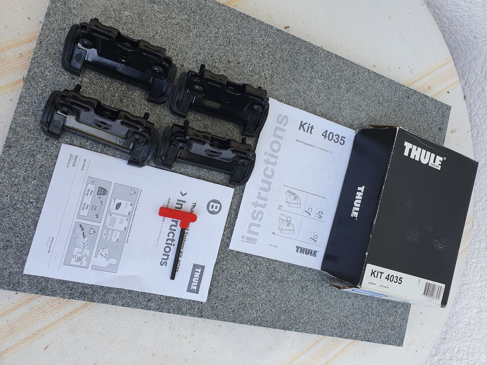 Thule kit 4035 za Audi A3 Sportback od 2013 dalje, nov, nerabljen