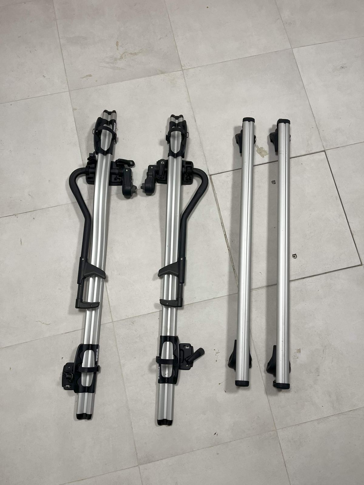 Thule ProRide 591 + Thule 757 + prečna nosilca