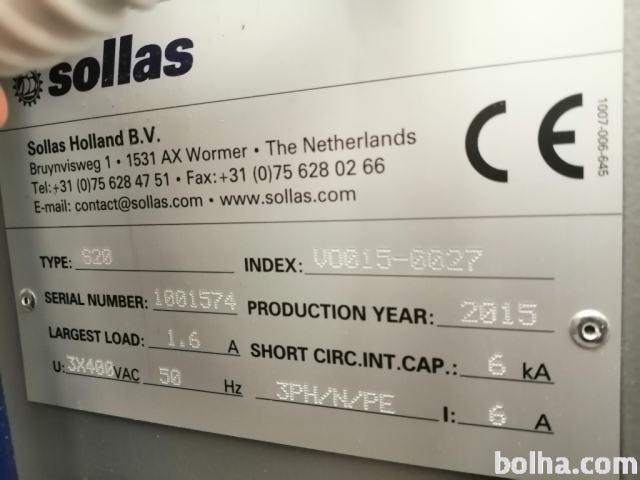 SOLLAS 20 PLC - overwrapping machine