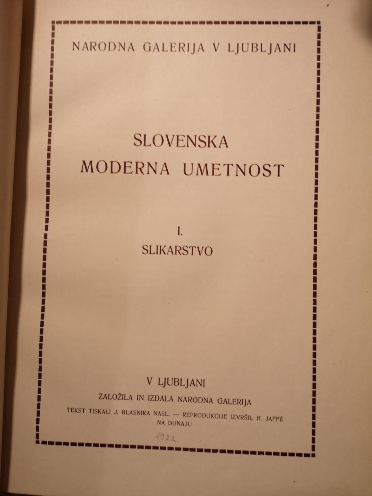 Slovenska moderna umetnost I. slikarstvo