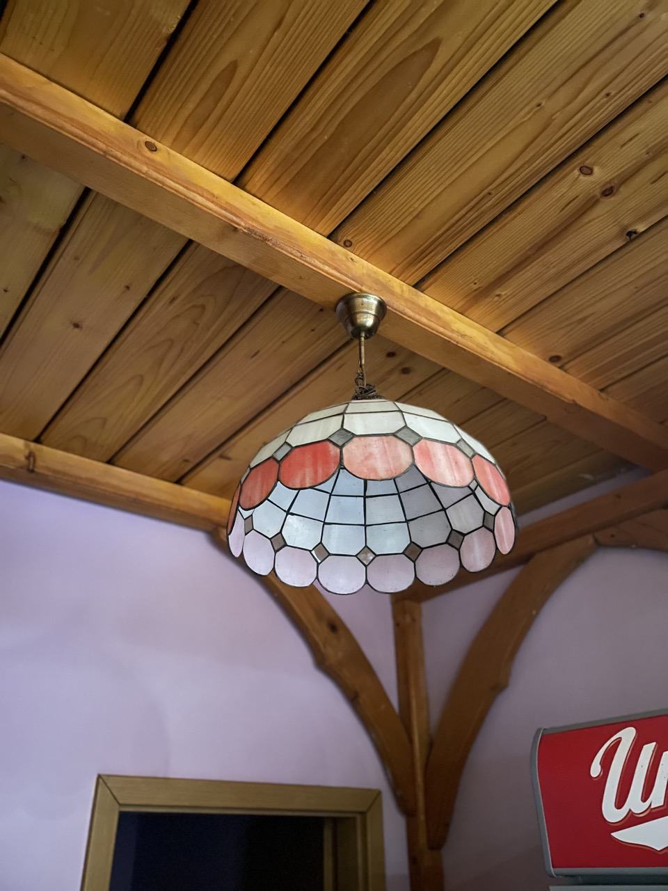 Retro barvni lestenec I Vintage stropna luč