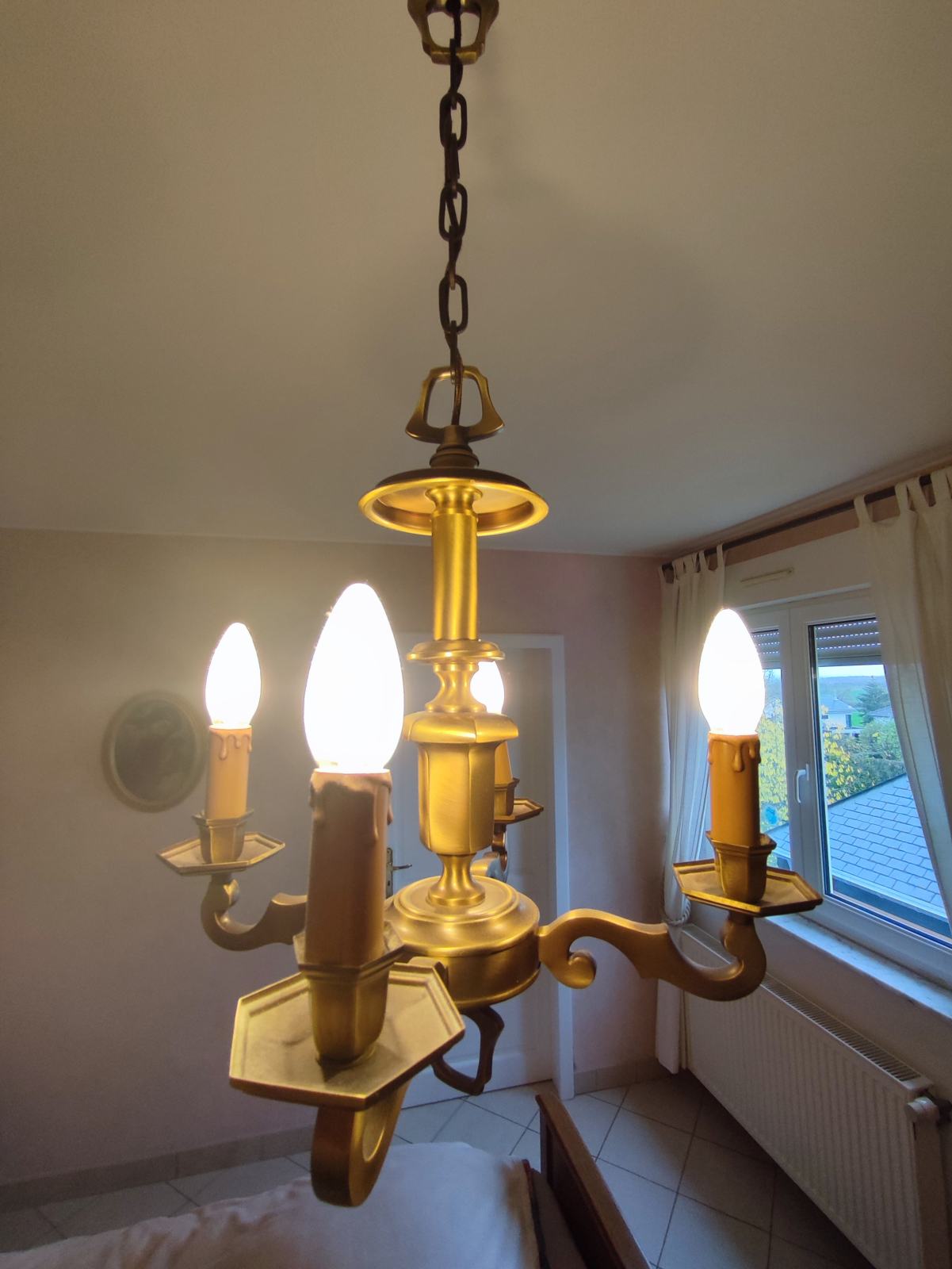 Starinski lestenec - 4 žarnice