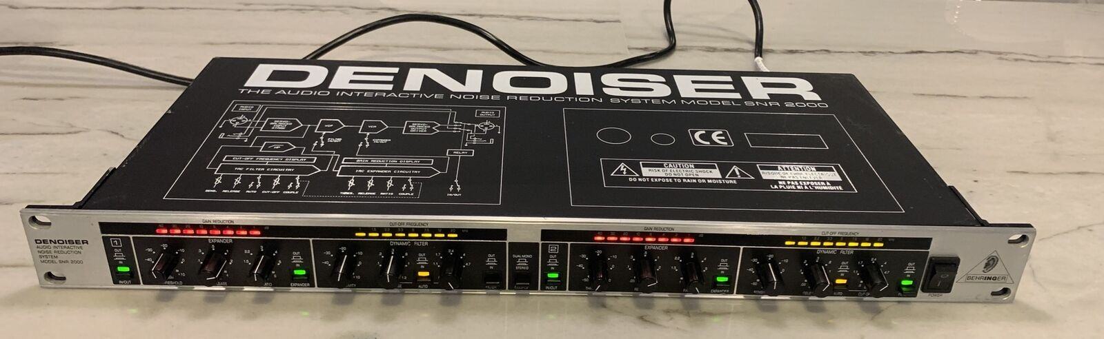 BEHRINGER SNR2000 DENOISER AUDIO PROCESOR (rack)