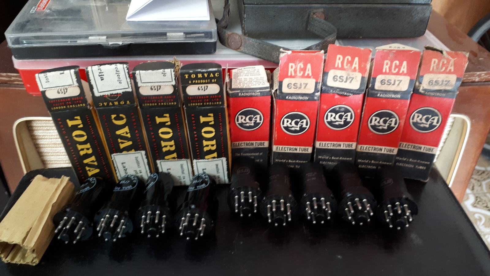 elektronka 6SJ7 RCA = 6Ж8 = VT-116 = CV591 3127_OSW Vacuum tube