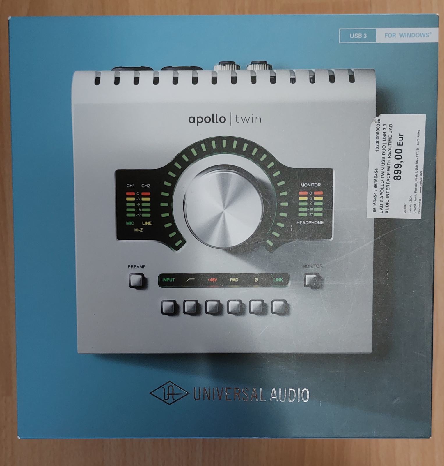 zvočna kartica UAD APOLLO TWIN DUO USB + 47 UAD pluginov